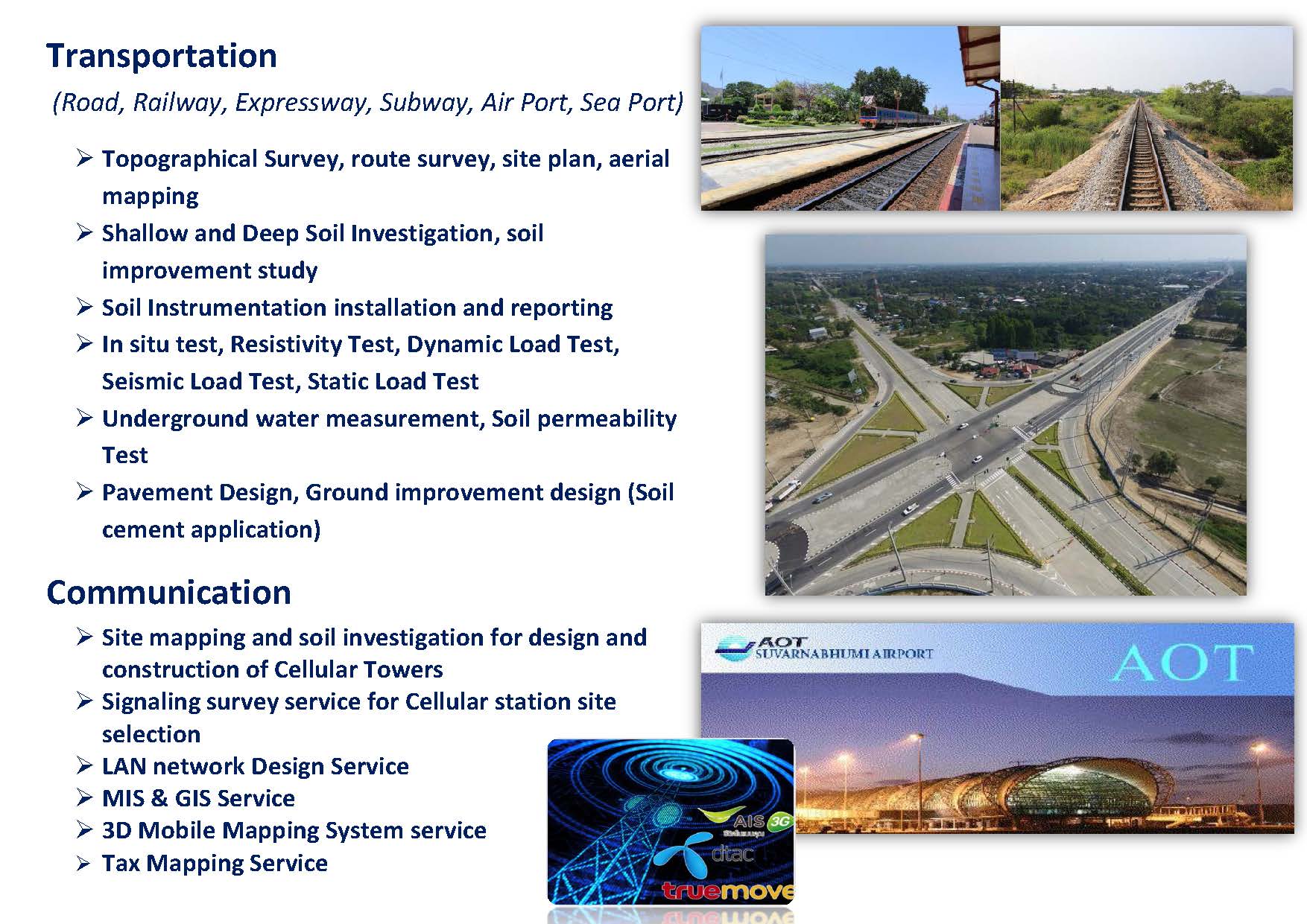 Transportation and Communication – Ten Consultants Co., Ltd.